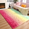 Softlife Super Soft Plush Tie Dye Velvet Rugs for Home Decor,Fluffy ...