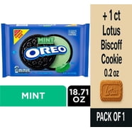OREO Mint Creme Filling Chocolate Sandwich Cookies, Family Size, 20 oz ...