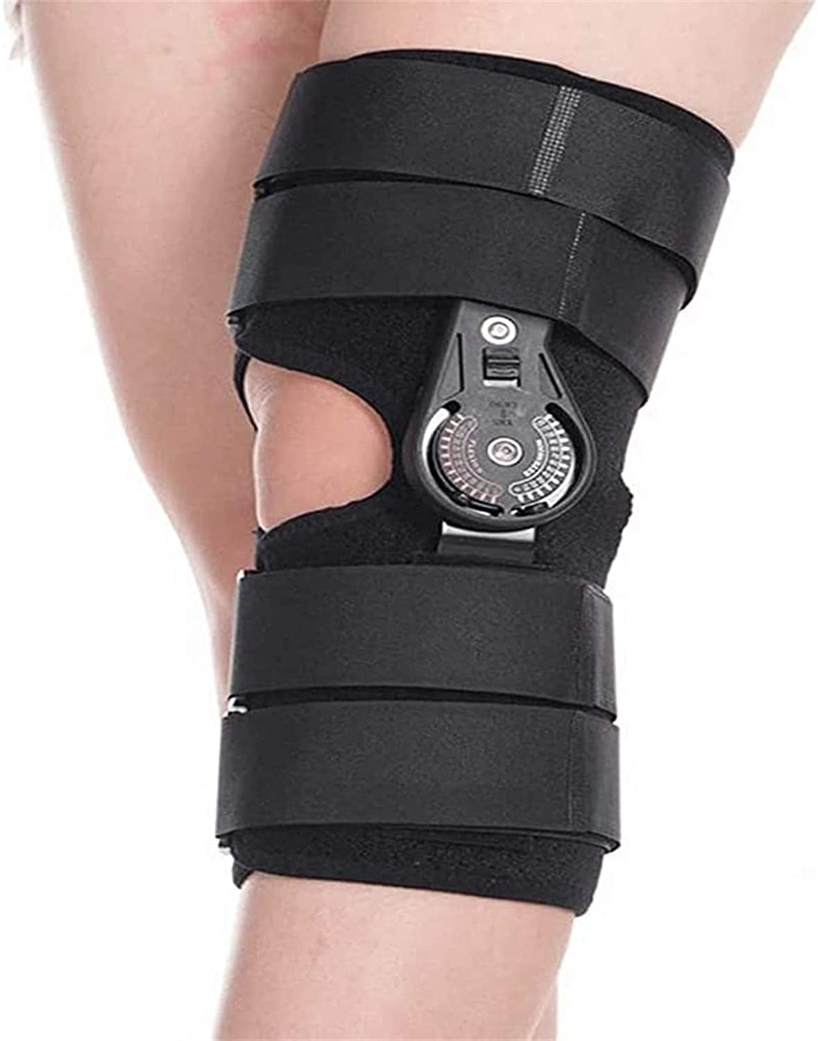 Adjustable Knee Immobilizer Brace, Lightweight Straight Knee Splint ...