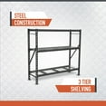 Ironton 3-Tier Industrial Shelving Rack, 77in.W x 24in.D x 72in.H ...