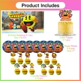 Pacman Party Supplies Decor Decorations Plates Movie Background Cake ...