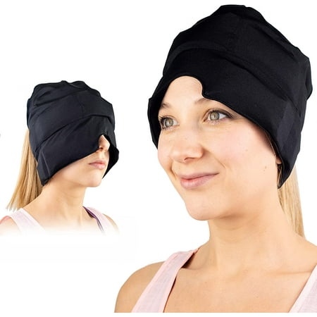 SHTUUYINGG Migraine Cap - Instant Cold Compress - Shiatsu Cap for Head ...