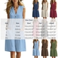 Binmer Women's Sleeveless V Neck Button Knee Length Romper with Pocket ...