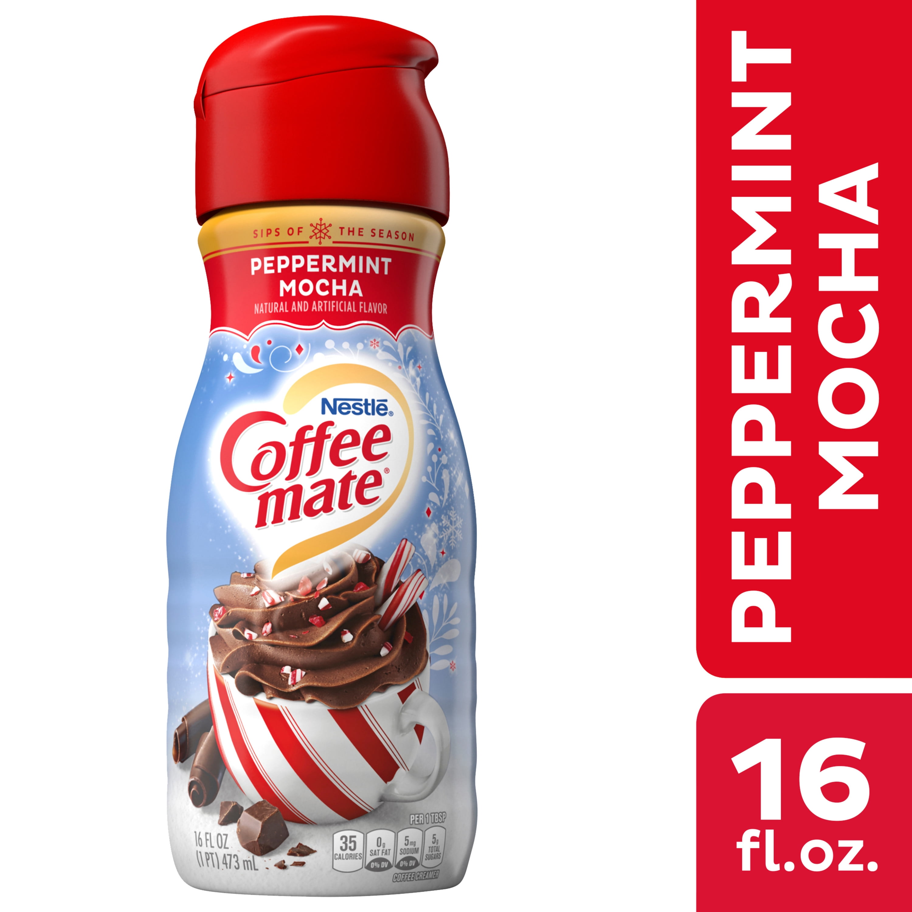 Nestle Coffee Mate Peppermint Mocha Liquid Coffee Creamer 16 Fl Oz Nestle Coffee Mate Peppermint Mocha Liquid Coffee Creamer 16 Fl Oz