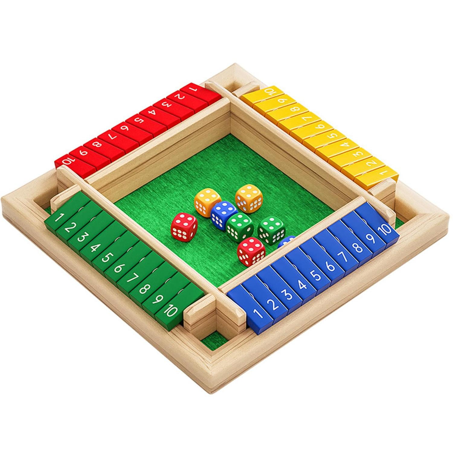 NACOOL Juego de Cartas de Cuatro Caras,Juego Rompecabezas Digital ...