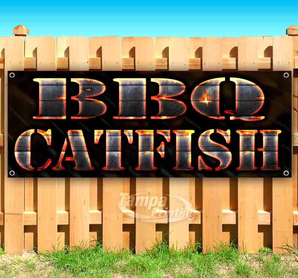 BBQ Catfish 13 oz Vinyl Banner With Metal Grommets - Walmart.com