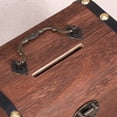 Retro Wooden Treasure Chest Storage Box, Wood Treasure Organizer Coin ...
