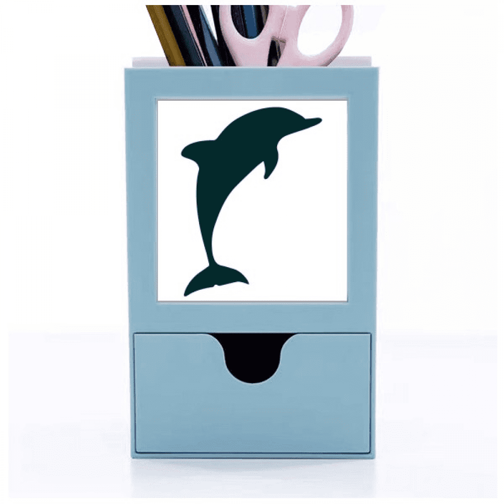 Blue Ocean Docile Friendly Dolphin Desk Supplies Organizer Pen Holder ...