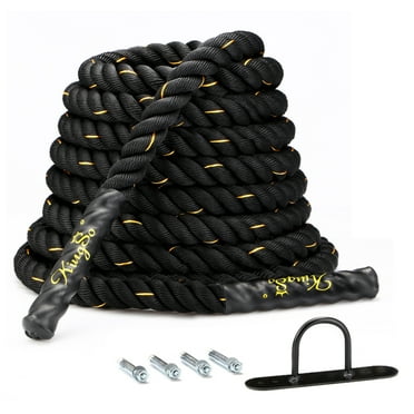 Gymenist Heavy Duty Workout Battle Rope For Exercise Training, Material ...