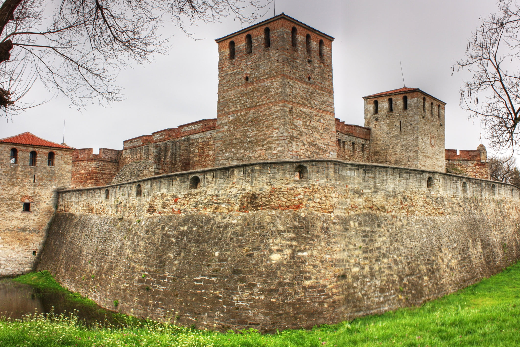 24x36 gallery poster, Baba Vida medieval castle build on the banks of ...