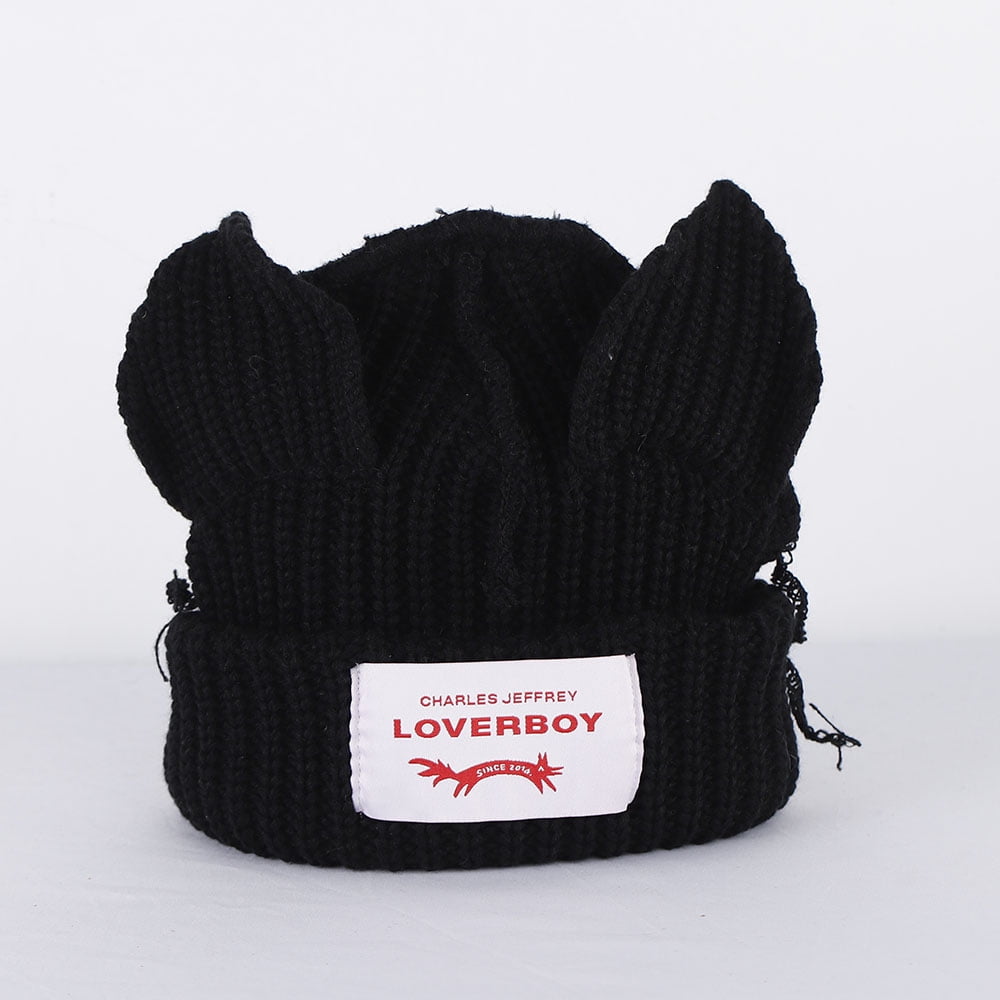 Click here for Unbranded 2024 Loverboy Cat Ear Knit Hat Solid War... prices