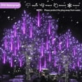 Meteor Shower Halloween Lights Outdoor, 30CM 8 Tubes 192 LED Falling ...
