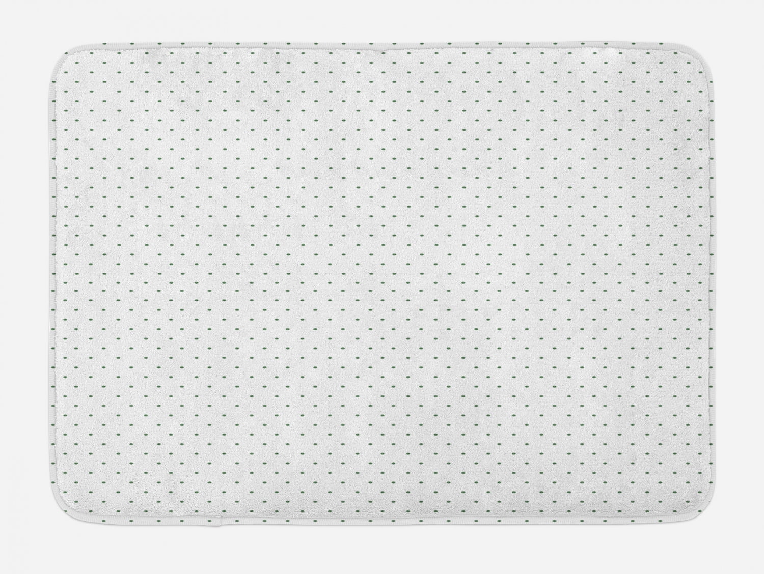 White Bath Mat, Minimalistic Pattern with Small Polka Dots Simple ...