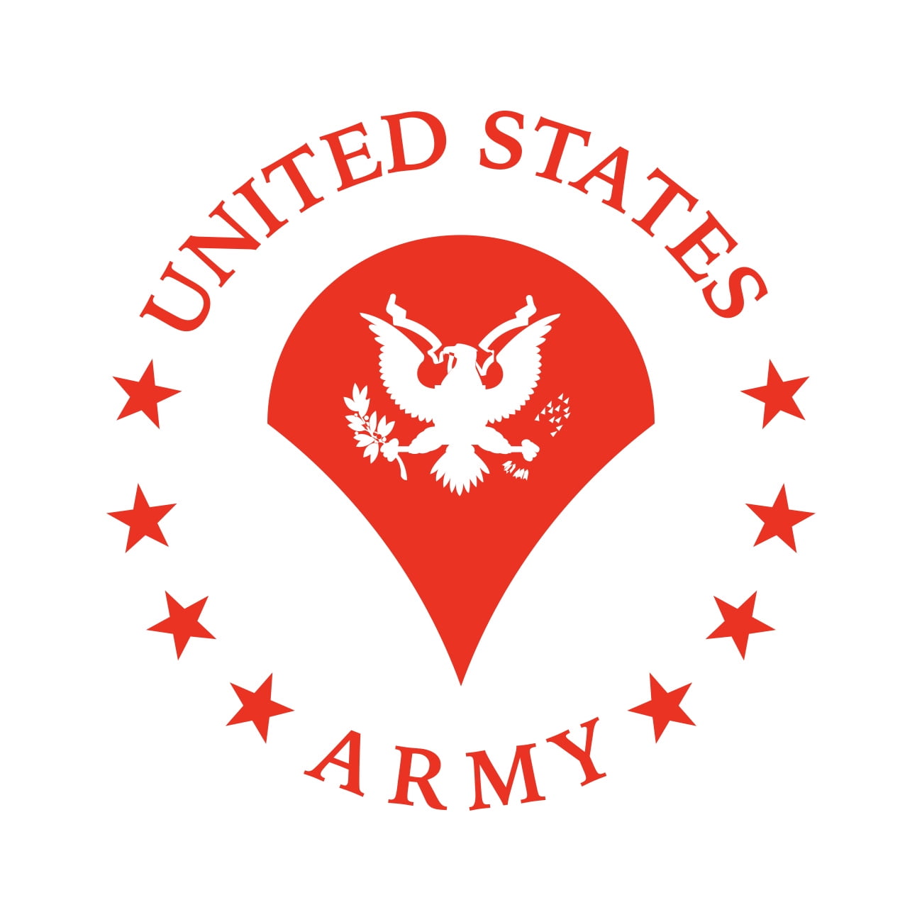 E-4 Specialist US Army Rank Sticker Decal Die Cut - Self Adhesive Vinyl ...