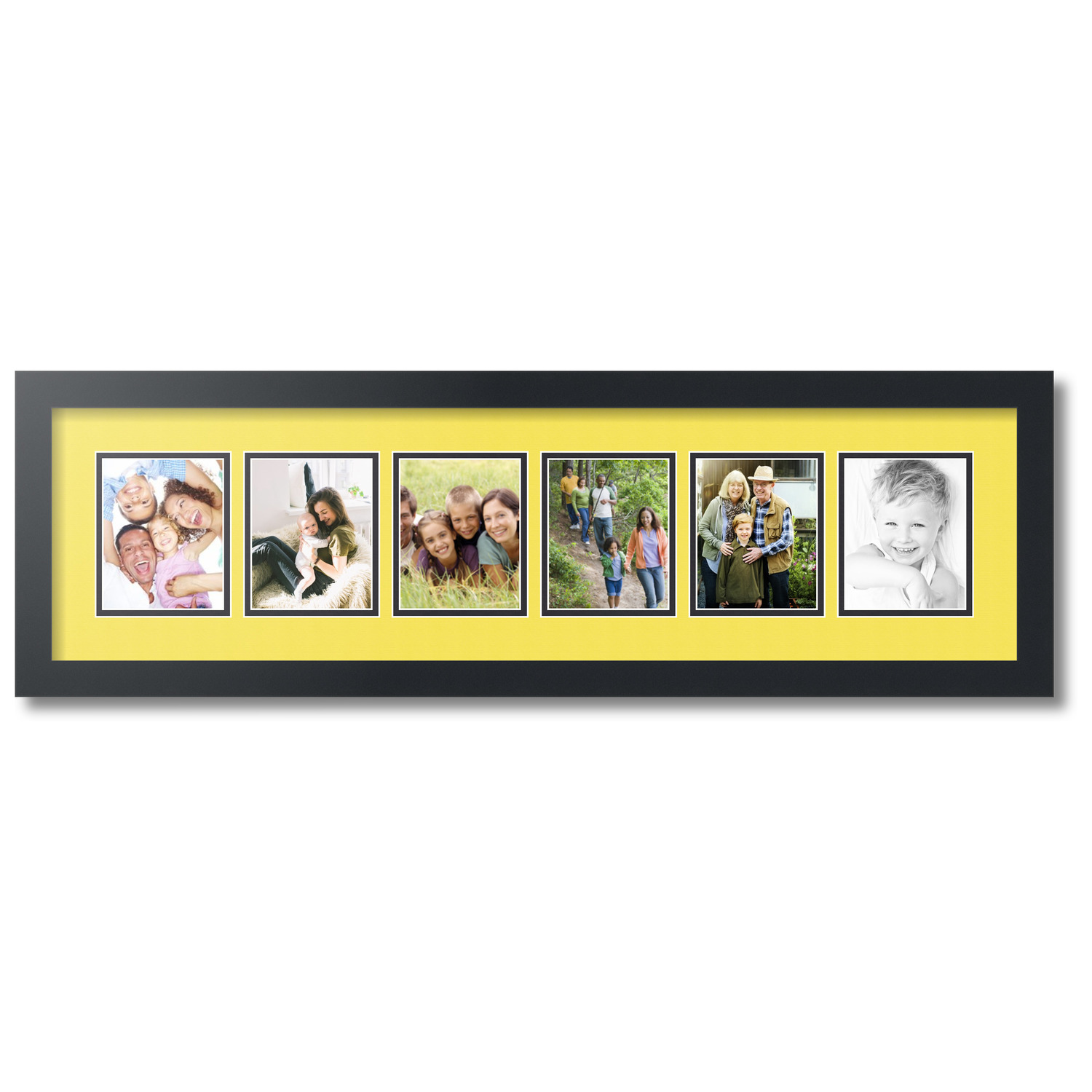 ArtToFrames Collage Photo Picture Frame with 6 - 4x5 Openings, Framed ...