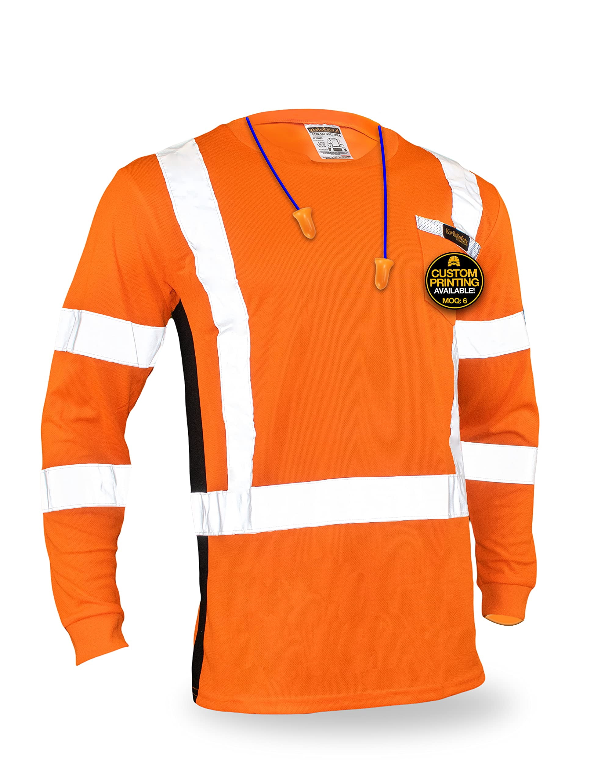 KwikSafety (Charlotte, NC) OPERATOR Long Sleeve Safety Shirt (w/ POCKET ...