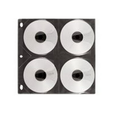 Innovera Cd/dvd Three-ring Refillable Binder, Holds 90 Discs, Midnight ...