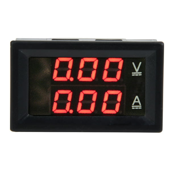 DC Voltmeter,3 Digit DC 0-100V LED Panel Voltmeter LED Panel Ammeter ...