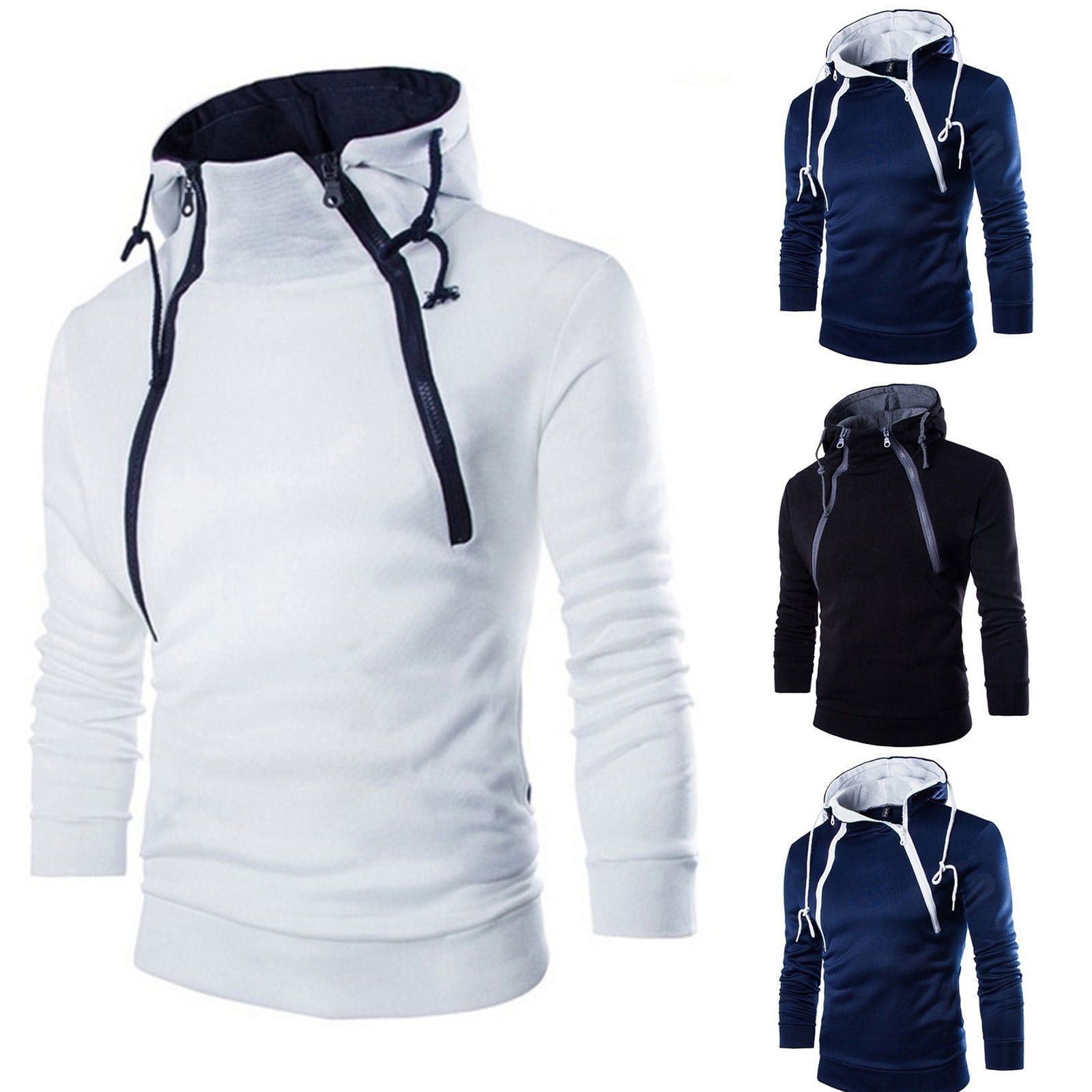 Click here for Jovati Insulated Hoodies For Men mens Autumn Fashi... prices