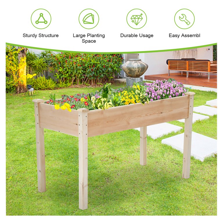 Raised Garden Table For Patio Haven Tiered Garden Bed