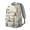 Tropical Floral Backpack for Students Hawaiian Hibiscus Jungle Leaves ...