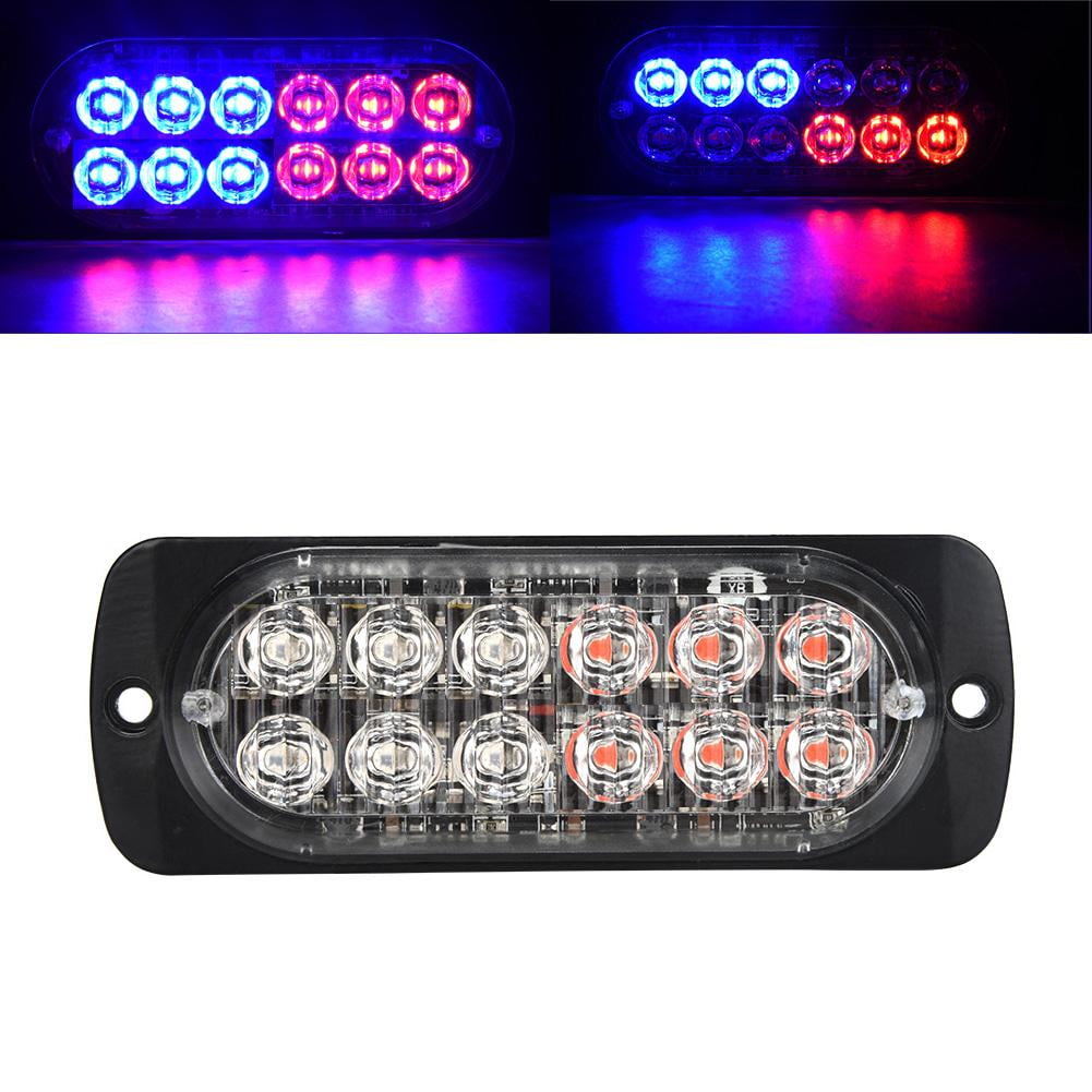 OTVIAP 12-24V Truck Car 12 LED Flash Strobe Emergency Warning Light ...