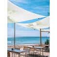 Abstract Minimalist Sun Shade Sail 14'X18' Green White Geometric Layout ...