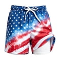 Bainana Boys Swim Trunks With Compression Liner Toddler Star Striped ...