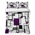Abstract Geometric Lines Art 3 Pieces Quilt Set,1 Quilt with 2 Shams ...