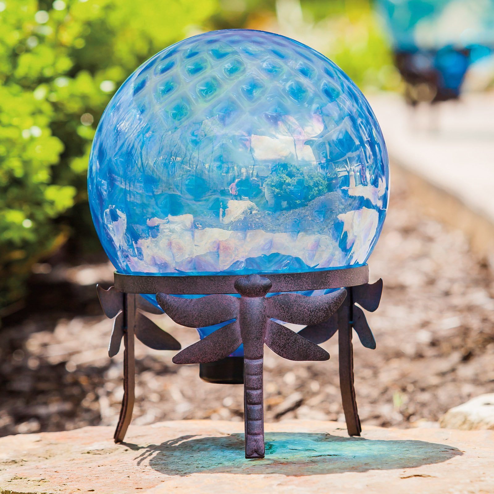 Evergreen Sky Blue Gazing Ball - Walmart.com