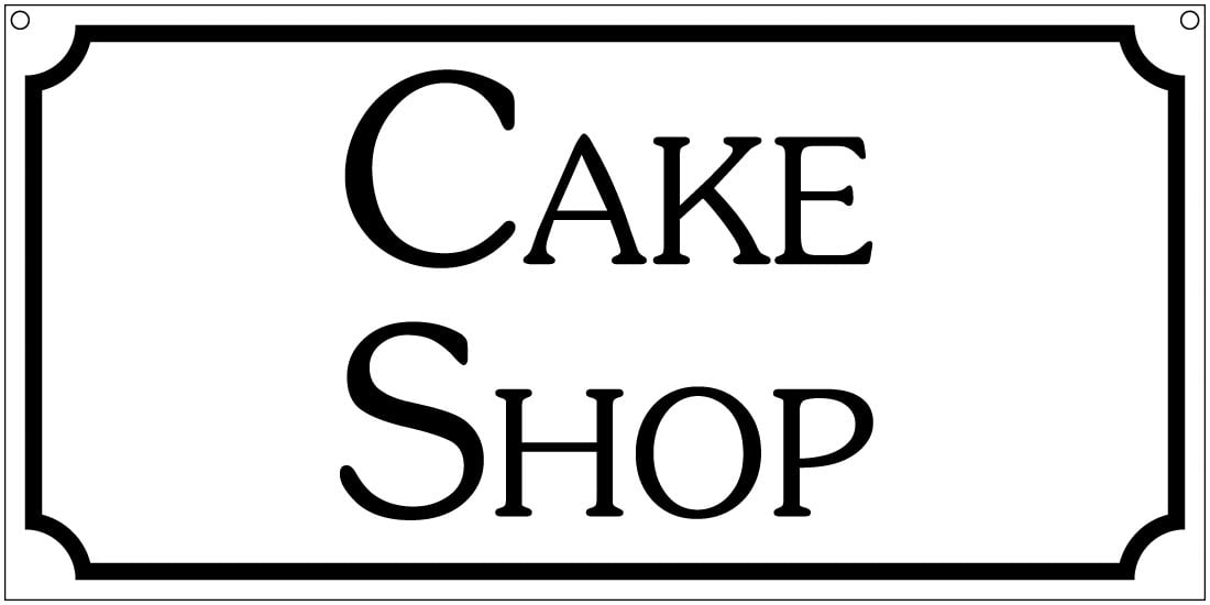 Cake Shop- 6x12 Aluminum Food Truck Restaurant Bakery Fresh sign ...
