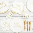 Hello Sweet Baby - 48 Pack Disposable Party Tableware, Paper Plates for ...