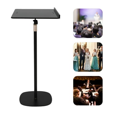 Pyle Portable Adjustable Lectern Presentation Podium Stand with Laptop ...