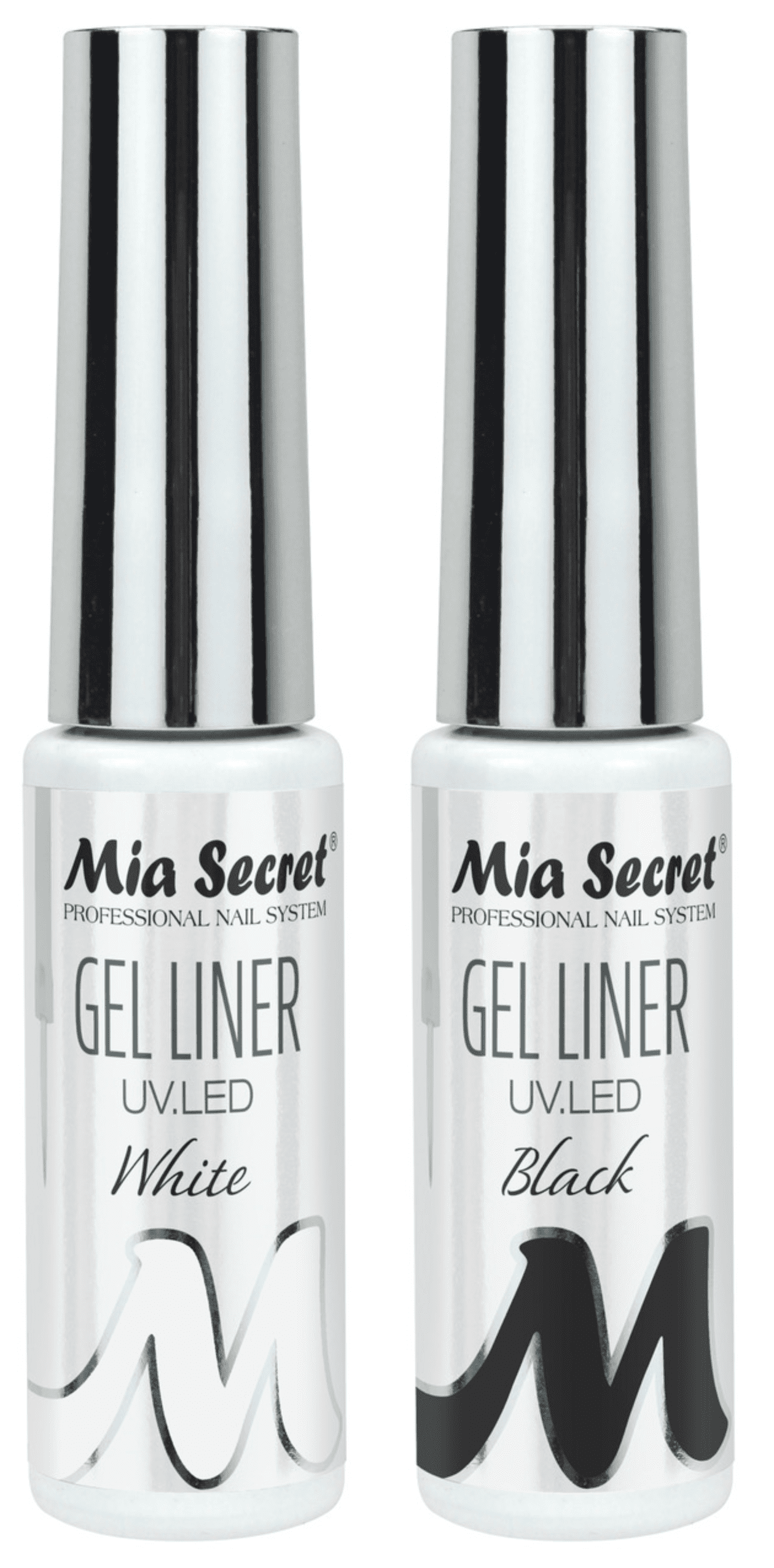 Mia Secret 2 PACK UV LED Gel Liner (Black/White) - Walmart.com