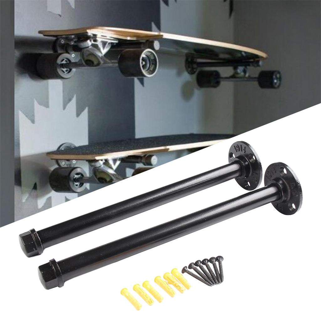Skateboard Rack Wall Mount for Longboard Deck Cruiser, Board Storage ...