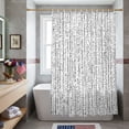 Abstract Black Polka Dot Shower Curtain for Bathroom, Minimalist Dotted ...
