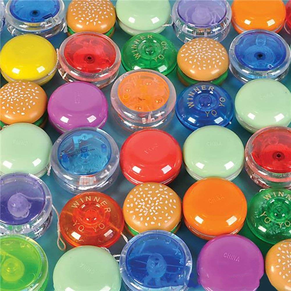Mini Yo-Yo Assortment - Pack of 36 Mixed Colors and Designs - Carnival ...