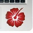 Hibiscus Decal Midnight Red Sticker Vinyl Rear Window Car Truck Laptop