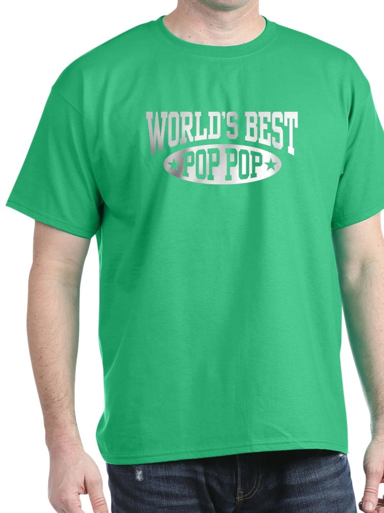 CafePress - World's Best Pop Pop Dark T Shirt - 100% Cotton T-Shirt ...