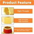 BDKWID-2PCS Brass Pipe Fitting, Reducer Adapter, 1/2" Female x 1/4 ...