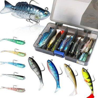 LotFancy 129 Pcs Fishing Lures, Topwater Lures with Treble Hook ...