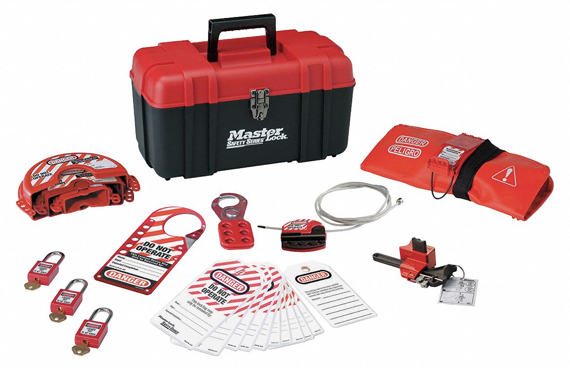 Master Lock Portable Lockout Kit,Filled,Valve,23 1457V410KA - Walmart.com