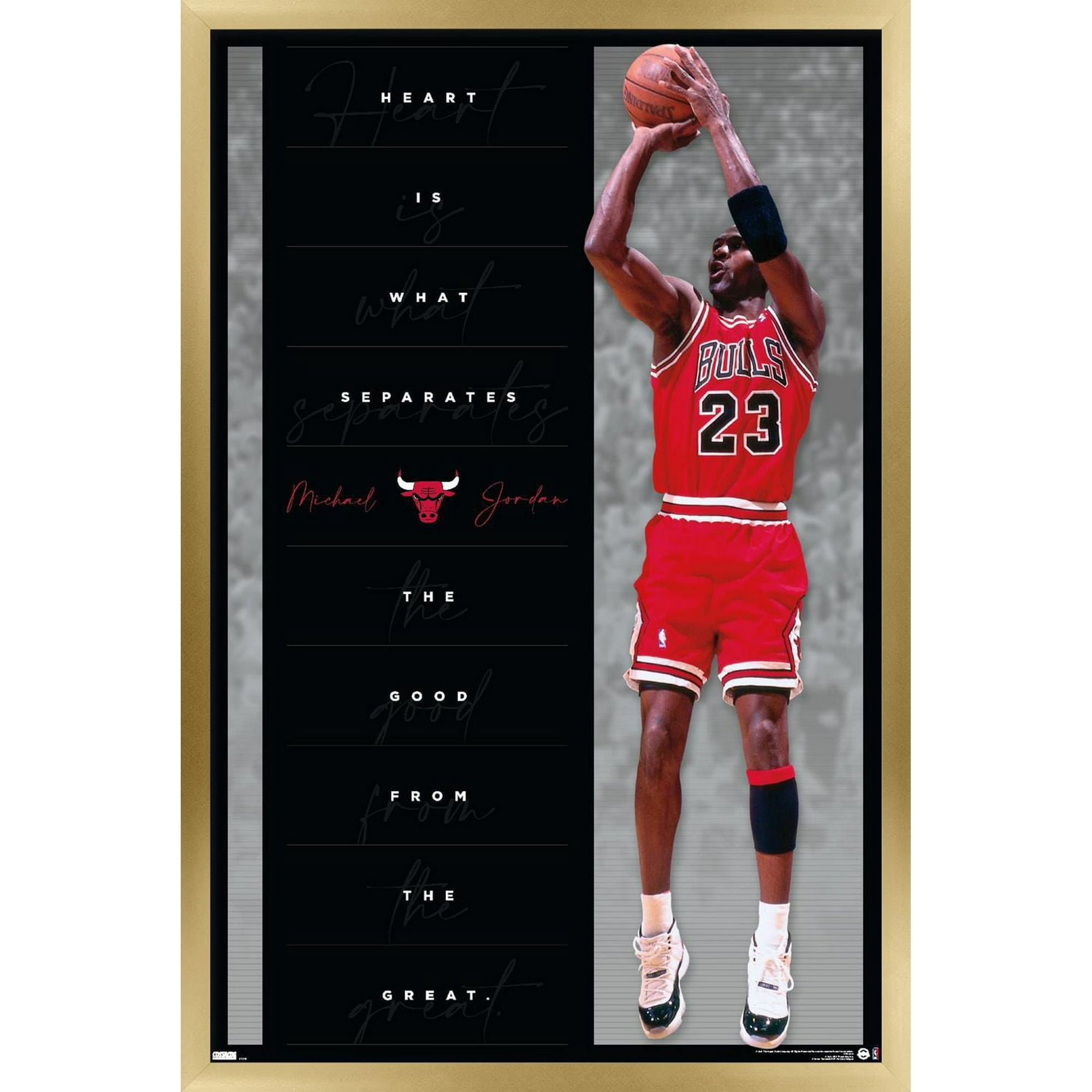 Click here for Trends International Michael Jordan - Heart Wall P... prices
