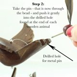 Hand Carved Wooden Animal Hanging Wind Spinners - Walmart.com