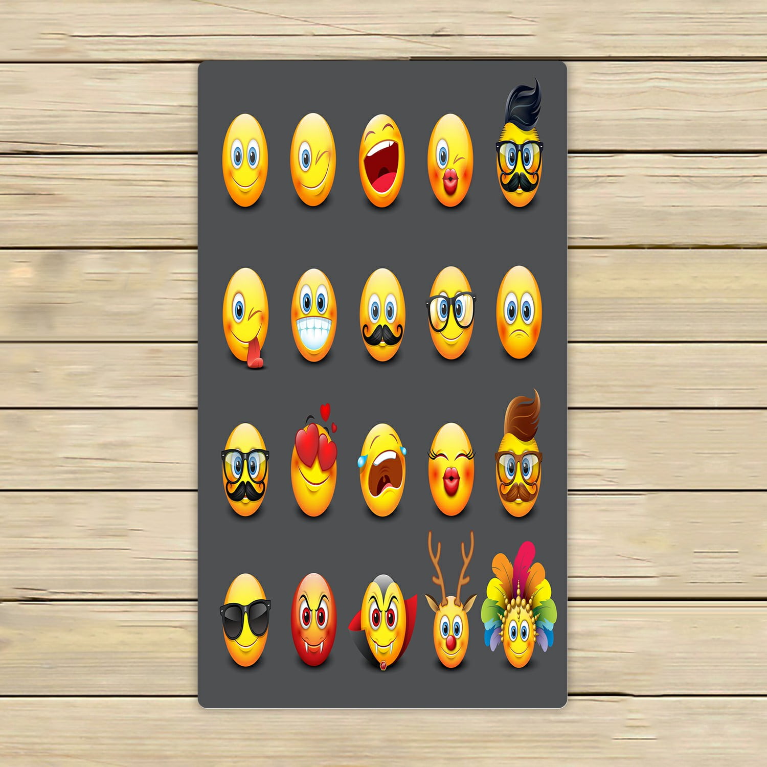 ECZJNT Cute emoticons set emoji smiley Beach Bath Towels Shower Towel ...