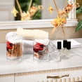 4PCS Clear Storage Jars Cotton Swabs Cans Translucent Plasticental ...