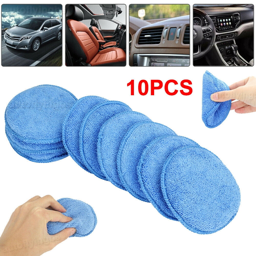 Microfiber Wax Applicator, Ultra-Soft Microfiber Wax Applicator Pads ...