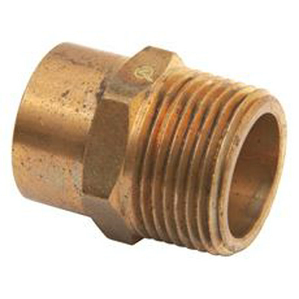 COPPER MALE ADAPTER 1 2 IN SWEAT X 3 4 IN MALE LEAD FREE Per 13 copper-male-adapter-1-2-in-sweat-x-3-4-in-male-lead-free-per-13