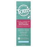 Tom's of Maine Sensitive Whitening Toothpaste, Fluoride-Free, Mint, 1 ...