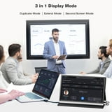 Portable Monitor for Computer, 15 inch IPS 100% sRGB 1080P USB C ...